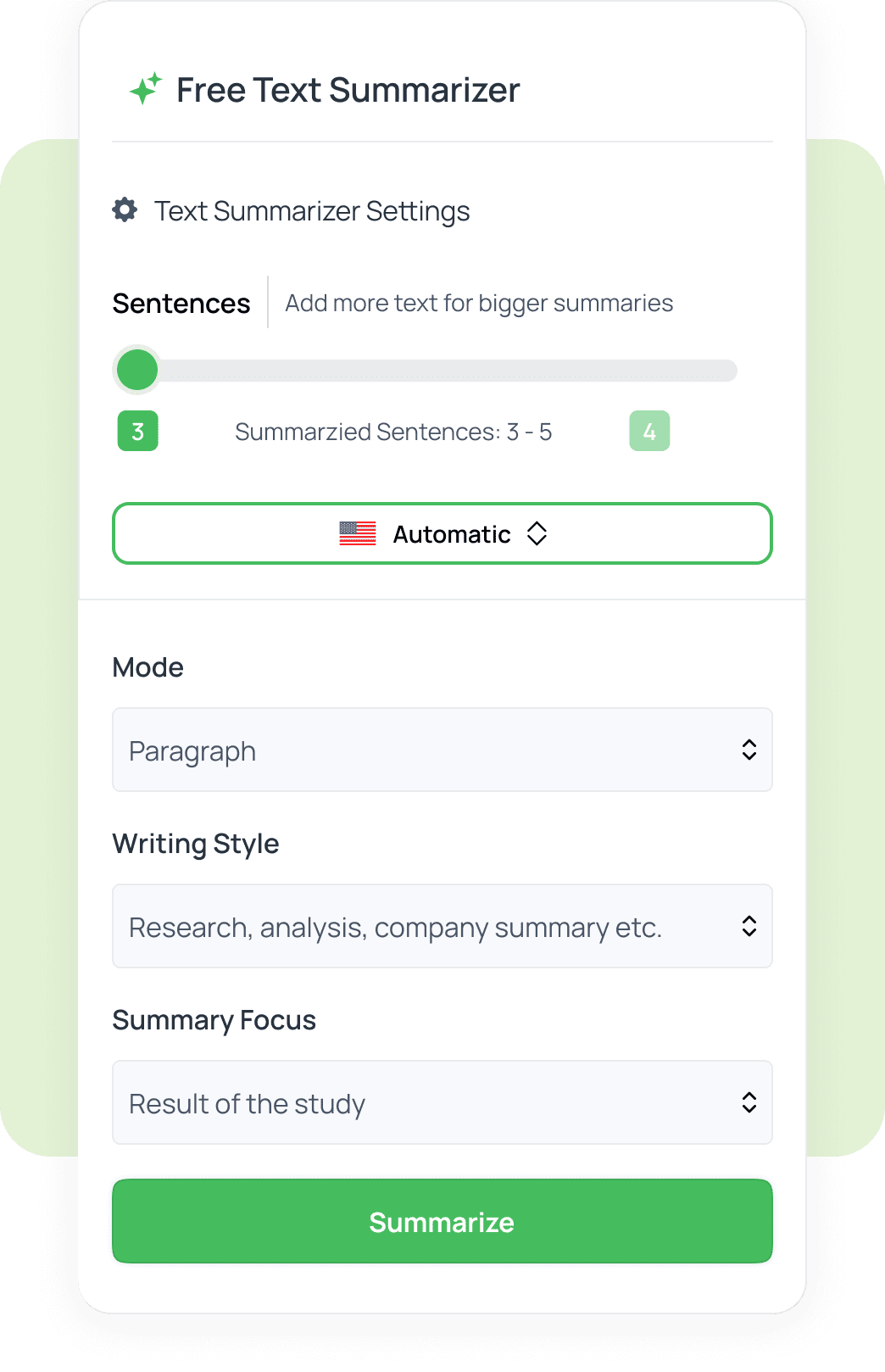 Free Smart Summarizer – SparkDoc AI